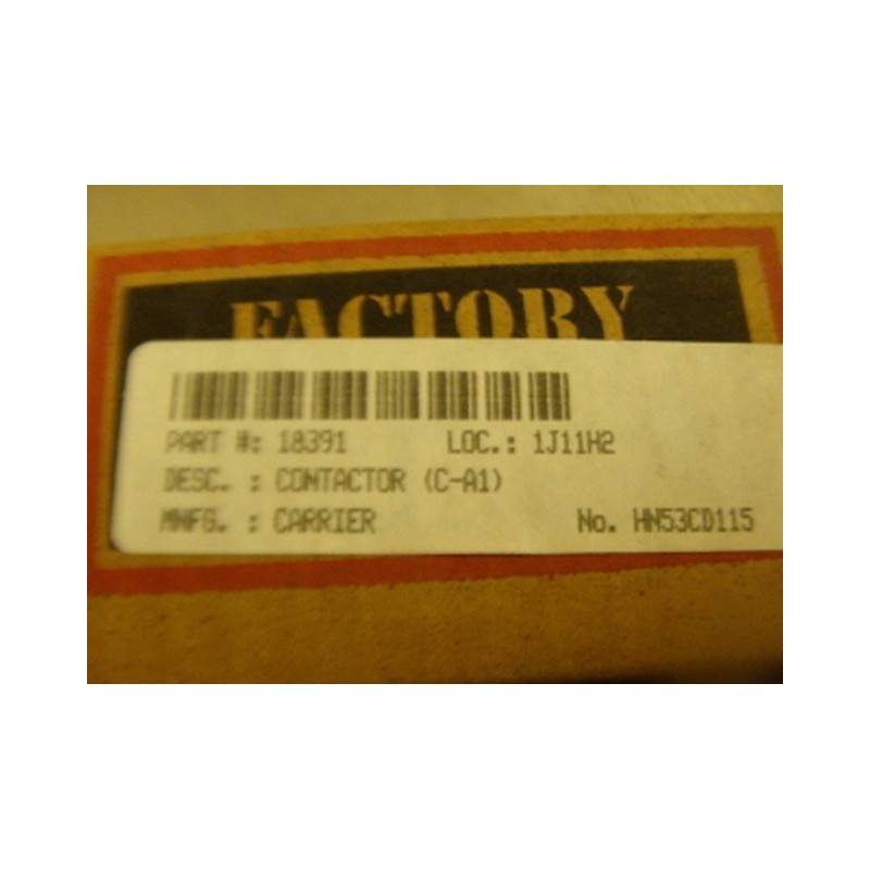Carrier Contactor Model HN53CD115