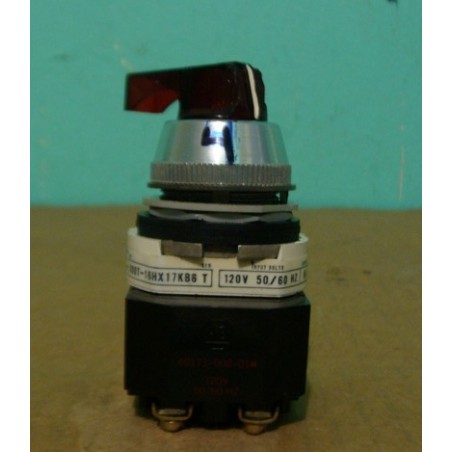 Allen-Bradley 800T-16HX17KB6 30.5 mm 2-Position Maintained Illuminated Selector Switch