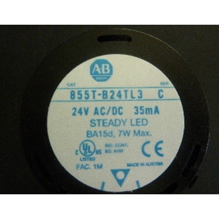 Allen-Bradley 855T-B24TL3 Series C 70 mm Green Steady LED Stack Light ...