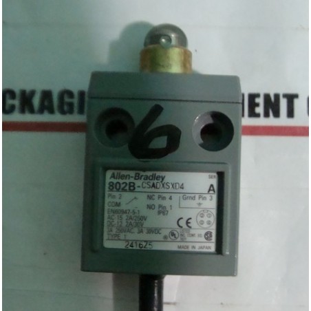 Allen-Bradley 802B-CSADXSXD4 SER A Compact Limit Switch with Top Push ...