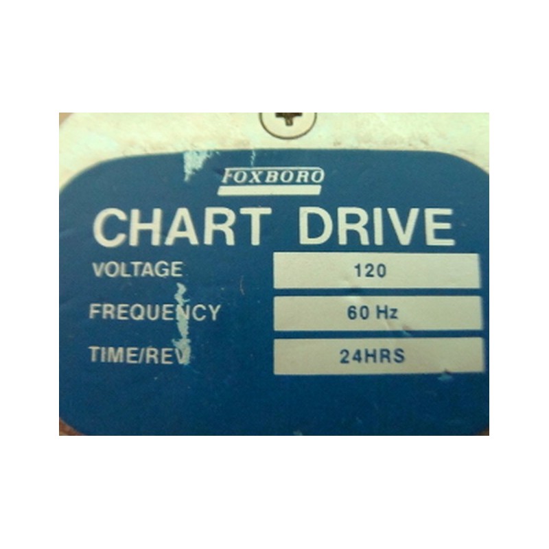 FOXBORO CHART DRIVE 120 VOLT 60HZ 24HRS M132NC