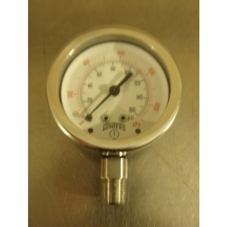 WINTERS INSTRUMENTS 0/160 PSI &KPA P825 PREMIUN GAUGE