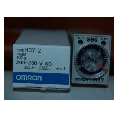 "Omron H3Y-2 Timer Relay: Industrial-Grade, Wide Range, High Rating"