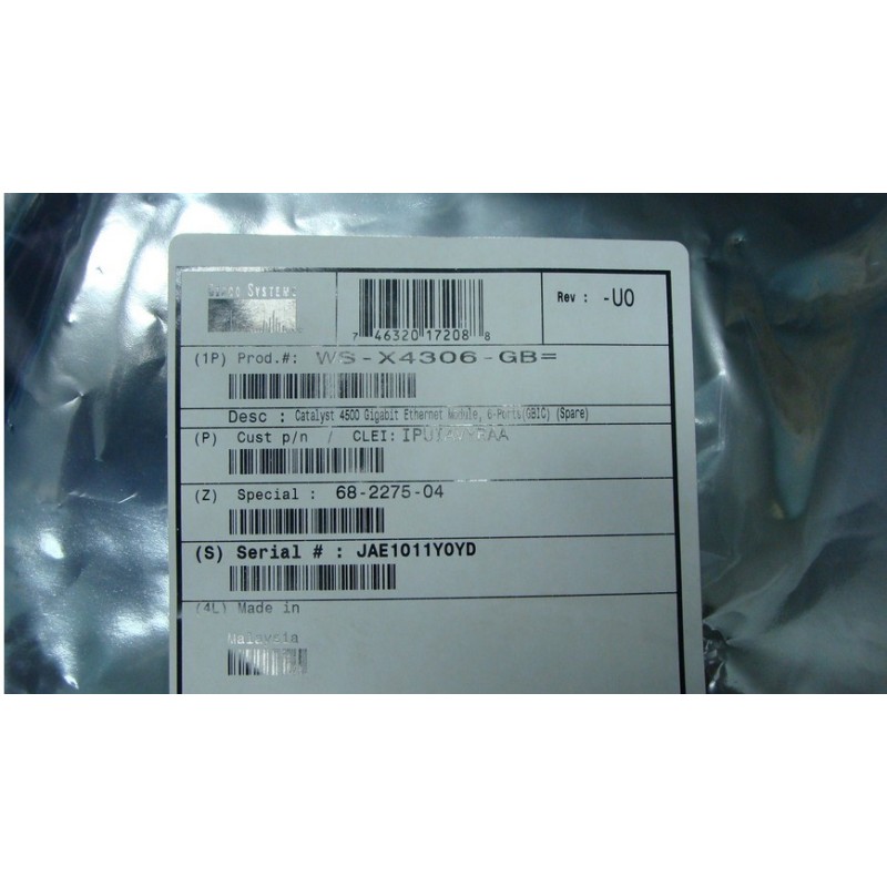 Cisco WS-X4306-GB 6-Port Gigabit Ethernet Module for Catalyst 4500