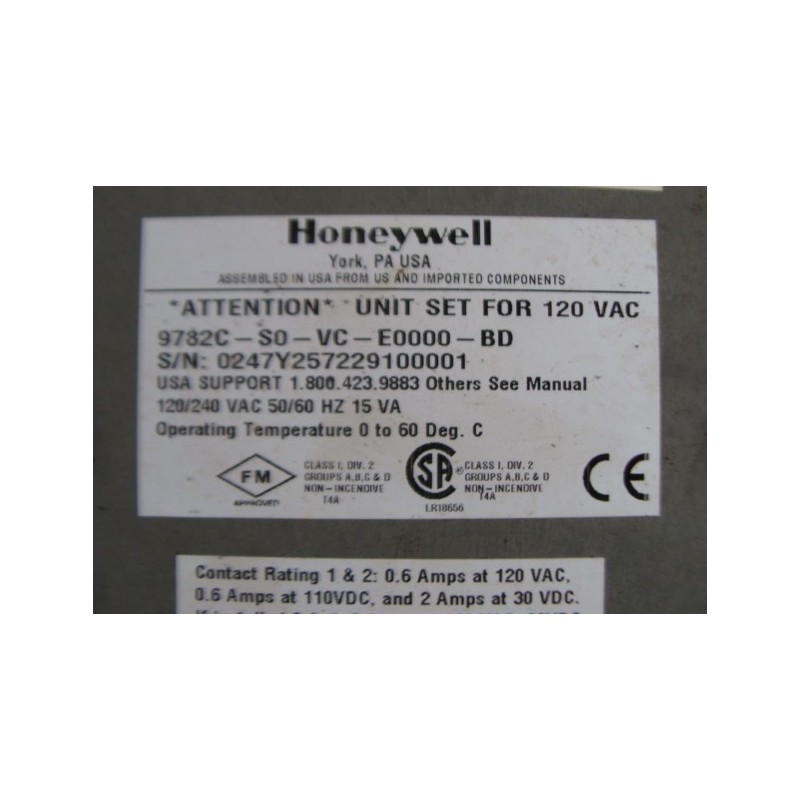HONEYWELL 9782C-S0-V C-E0000-BD