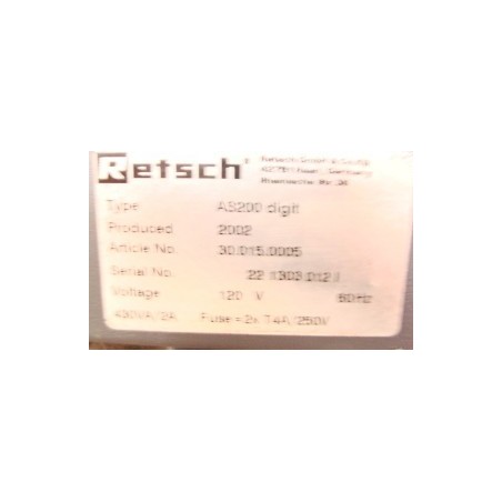 RETSCH AS 200 Digit Analytical Sieve Shaker – Precision Particle Size ...