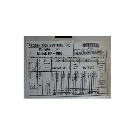 HandPunch HP-4000 by Schlage | Biometric Time Clock with Hand Geometry