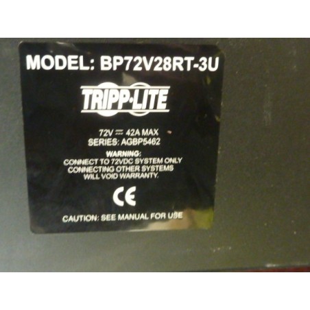 Tripp Lite BP72V28RT-3U External 72V 3U Rack/Tower Battery Pack ...