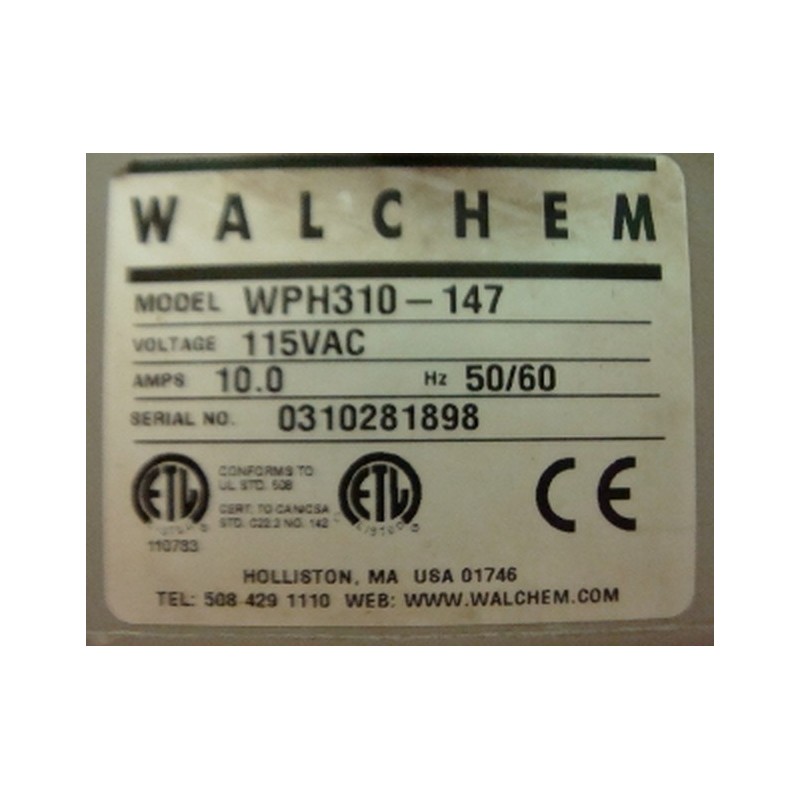 WALCHEM PH/ORP CONTROLLER WPH310-147