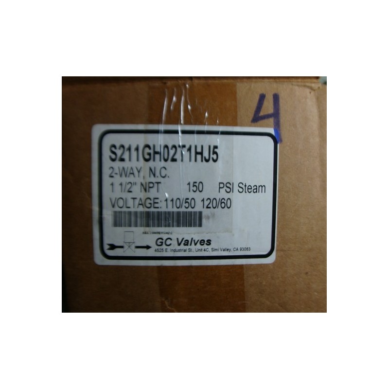 GC Valves S211GH02T1HJ5 – 1-1/2" Stainless Steel Solenoid Valve