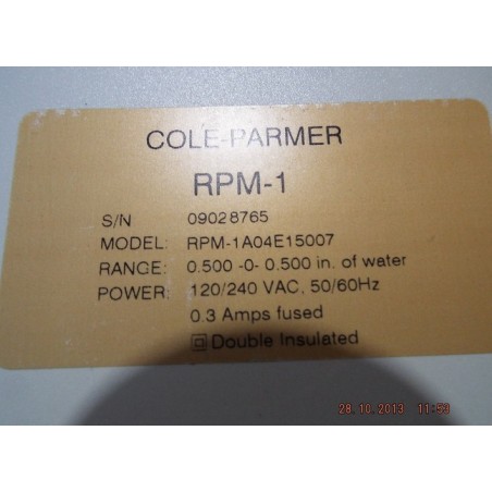 Cole-Parmer RPM-1A04E15007 Contact Tachometer – Accurate RPM Measurement