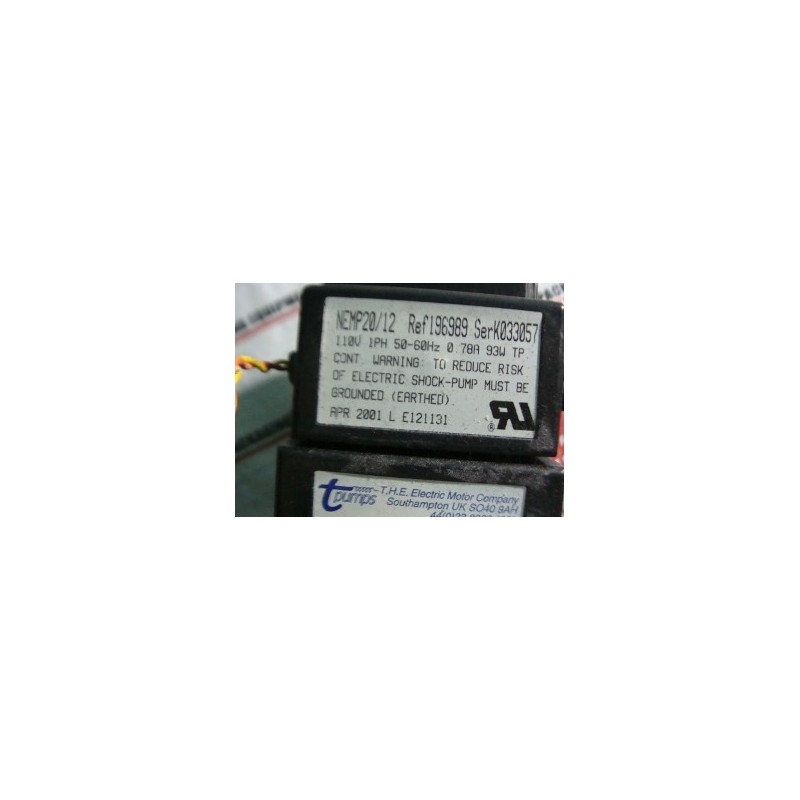 T.H.E ELECTRIC MOTOR NEMP20/12 T PUMPS