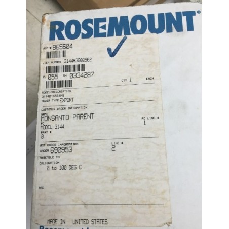 Rosemount 3144 D1K5B4M5 Temperature Transmitter – High-Performance ...