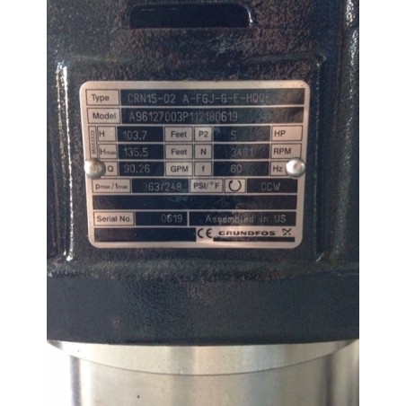 Grundfos CRN15-02 A-FGJ-G-E-HQQE – High-Performance Vertical Multistage ...