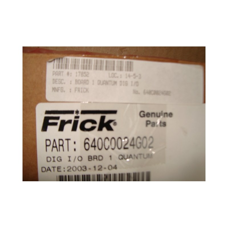 Frick 640C0024G02 Digital I/O Board #2 – Quantum™ Control System Component