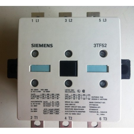 Siemens 3TF52-11-0AK6 Contactor
