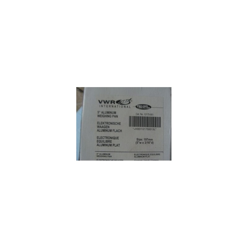 VWR 5" ALUMINIUM WEIGHING