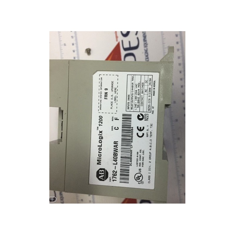 Allen-Bradley 1762-L40BWAR Series C MicroLogix 1200 PLC