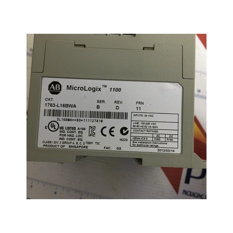 Allen-Bradley 1763-L16BWA Series B MicroLogix 1100 PLC