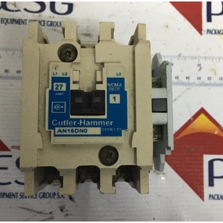Cutler Hammer Contactor AN16DN0 with Relay, Auxiliary Contact & Mount