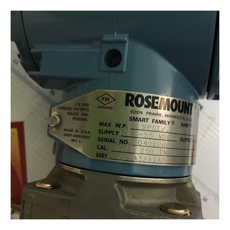 Rosemount 3051CG2A52A1AB4 Gauge Pressure Transmitter – Precision ...