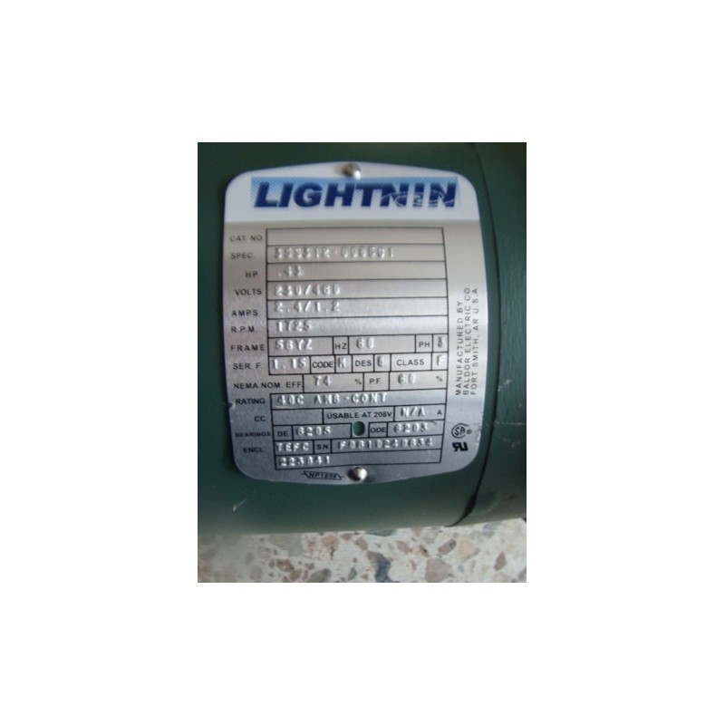 Lightnin 358312-008561 Mixer Motor – Reliable Industrial Mixing Solution