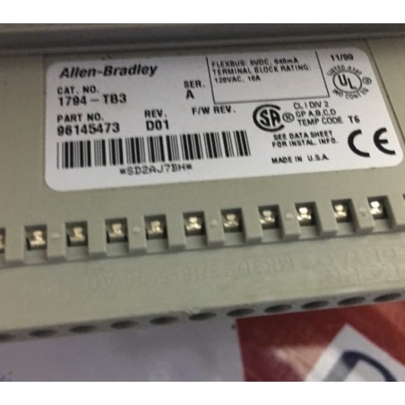 Allen-Bradley 1794-TB3 Series A FLEX I/O Terminal Base Unit