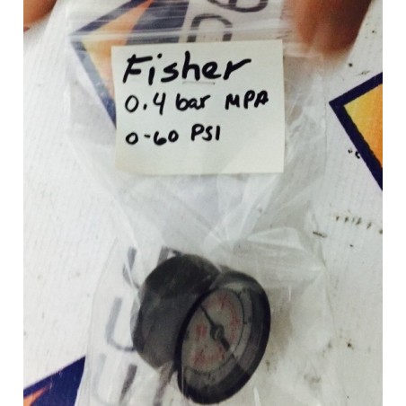 FISHER GAUGE 0-60 PSI / 0.4 BAR