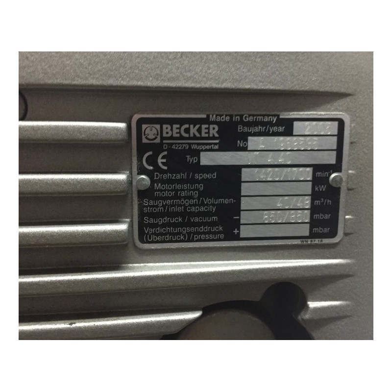 Becker 90/4-100 Rotary Vane Vacuum Pump – Industrial Vacuum Solutions