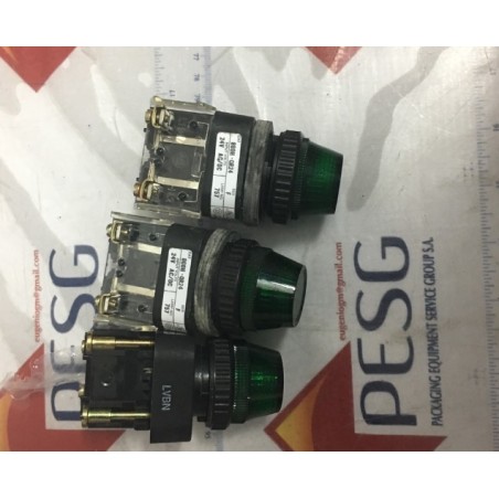 Allen-Bradley 800H-QR24G SER F 30 mm Green Pilot Light