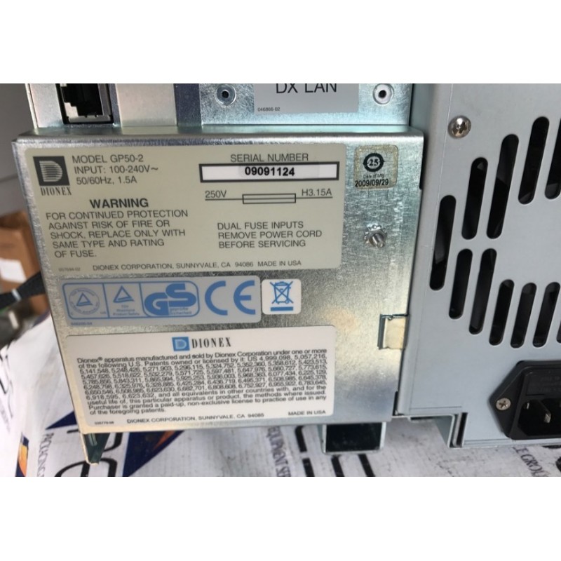 Dionex GP50-2 Gradient Pump - Dual-Piston, Variable-Speed ...