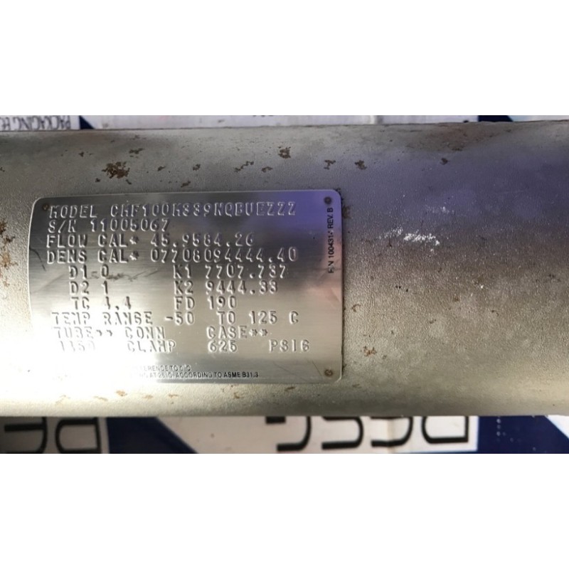 Micro Motion CHF100M339NQBUEZZZ 1-Inch ELITE Coriolis Flow Meter