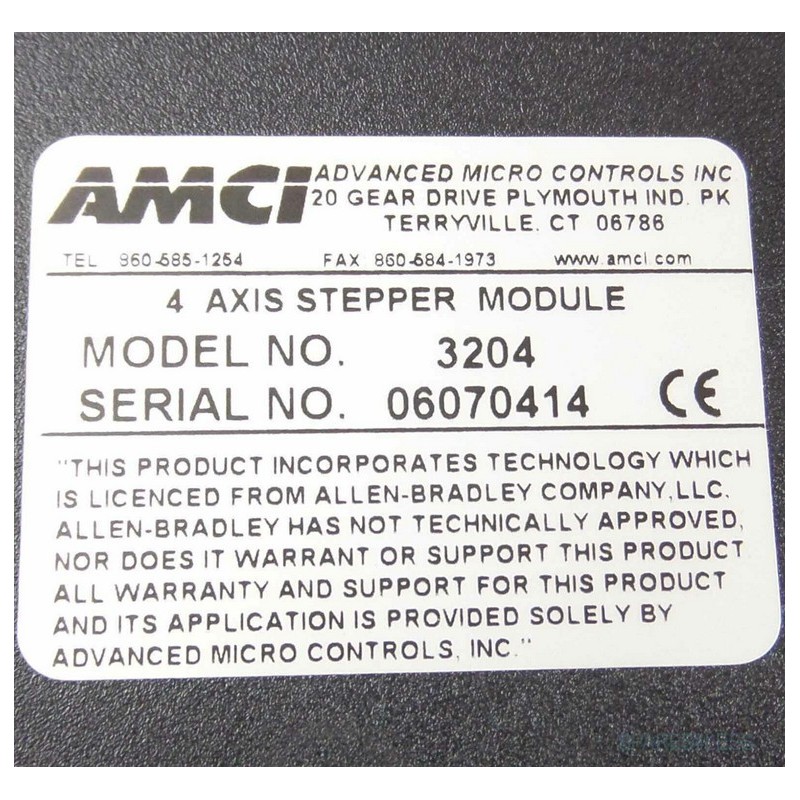 AMCI 3204 – Four-Axis Stepper Motor Controller for ControlLogix