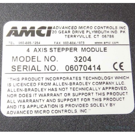 AMCI 3204 – Four-Axis Stepper Motor Controller for ControlLogix