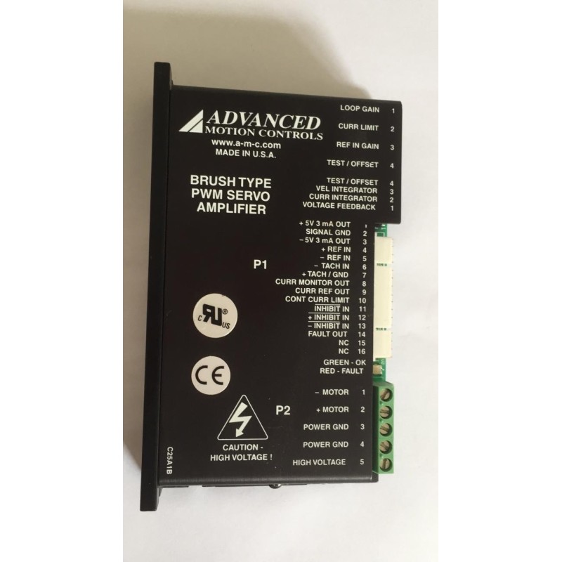 Advanced Motion Controls C25A1B | PWM Servo Amplifier for Brush-Type DC ...