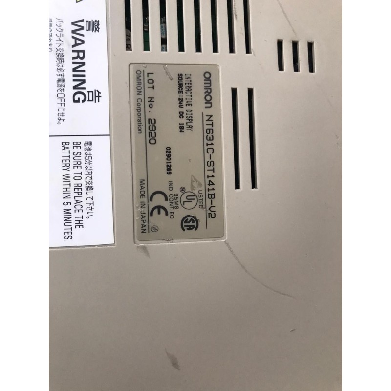 Omron NT631C-ST141B-V2 Programmable Terminal – 11.3-Inch HMI for ...