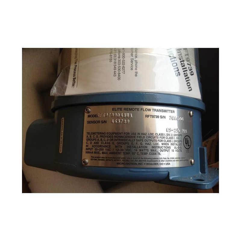 Micro Motion Elite RFT9739D4SUA – High-Precision Remote Flow ...