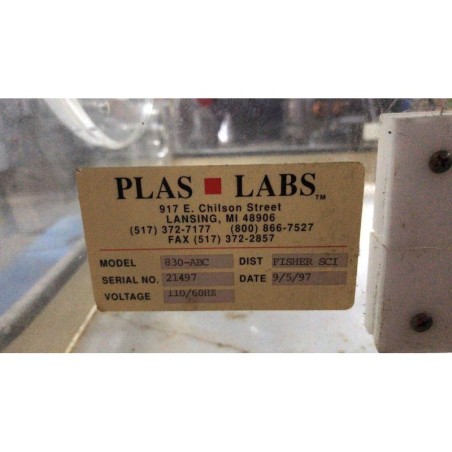 Plas Labs 830-ABC Compact Glove Box for Analytical Balances