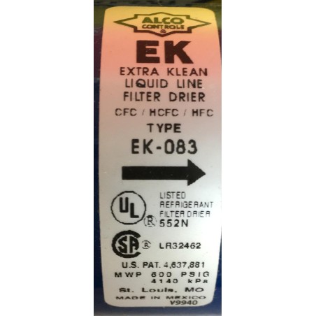 ALCO Controls EK-083 Liquid Line Filter Drier - Premium HVAC Component