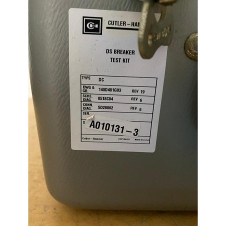 Cutler-Hammer DS Breaker Test Kit A010131-3 - Secondary Injection Test Set