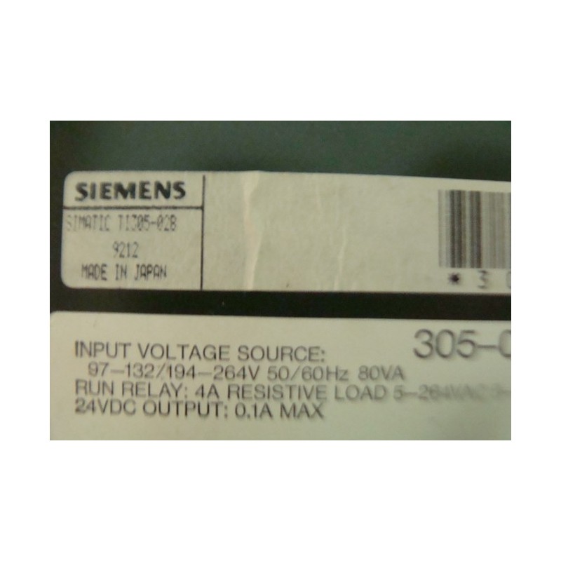 Siemens Simatic TI305 Model-02B: High-Performance PLC for Industrial
