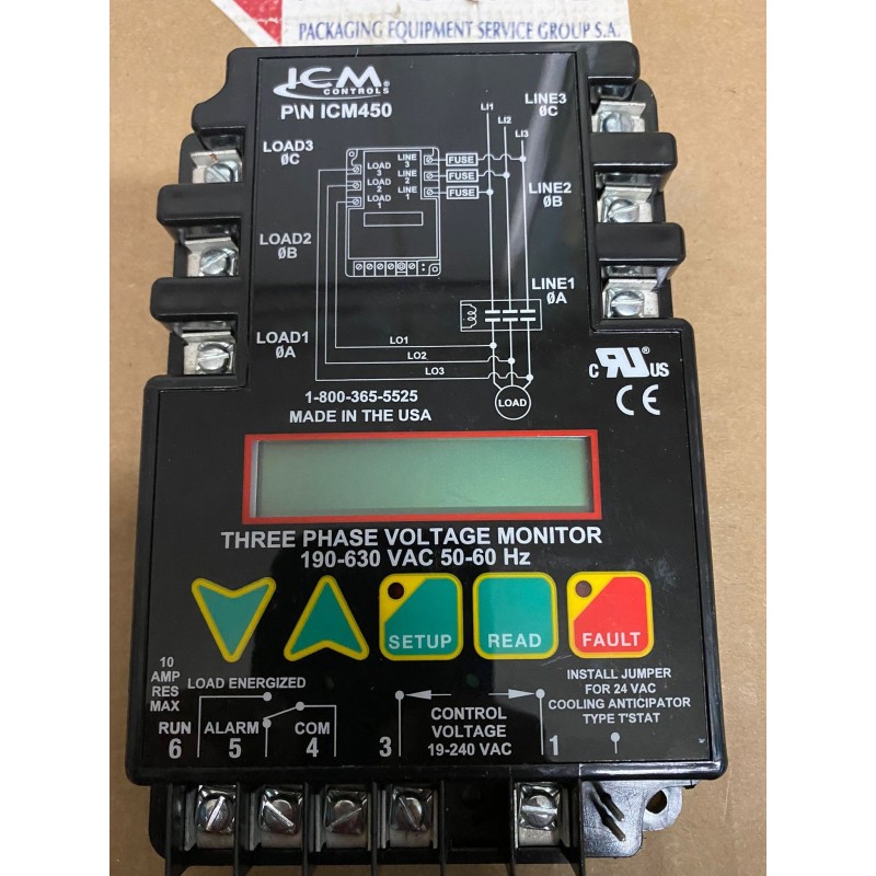 ICM 3-PHASE LINE VOLTAGE MONITOR ICM450