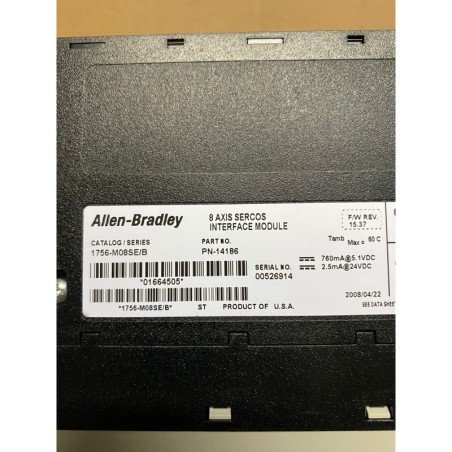 Allen-Bradley 1756-M08SE/B ControlLogix 8-Axis SERCOS Servo Module ...