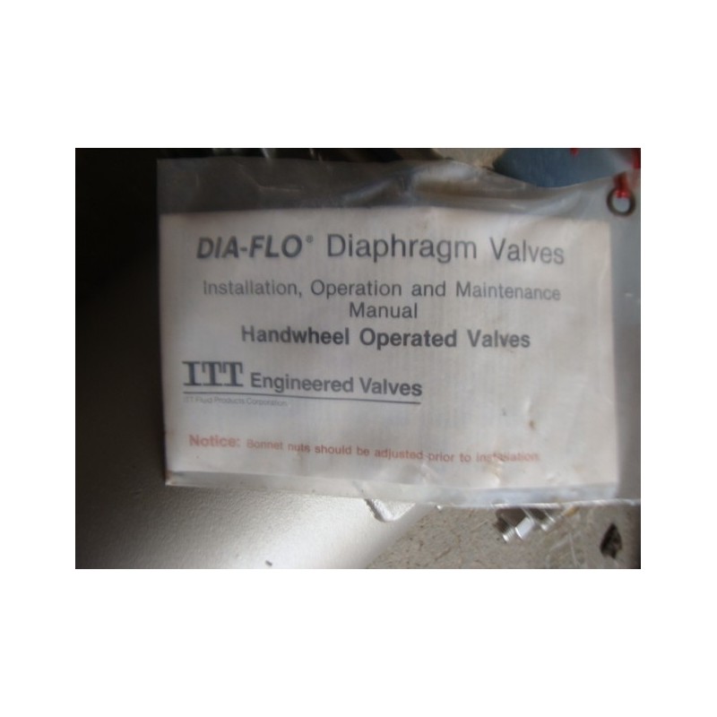 ITT VALVES DA-FLO DIAPHRAGM VALVES /MICRO SWITCH BAF1-2RN-RH