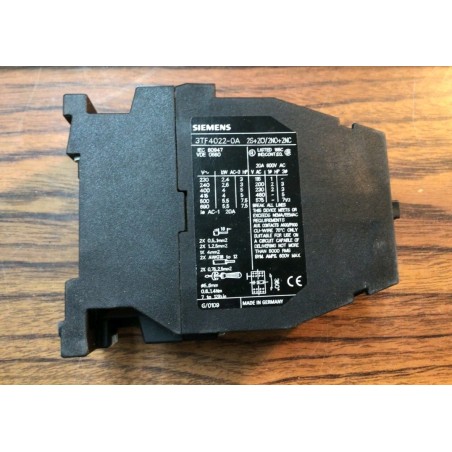 Siemens 3TF40 22-0AP6 Power Contactor – Specifications and Features