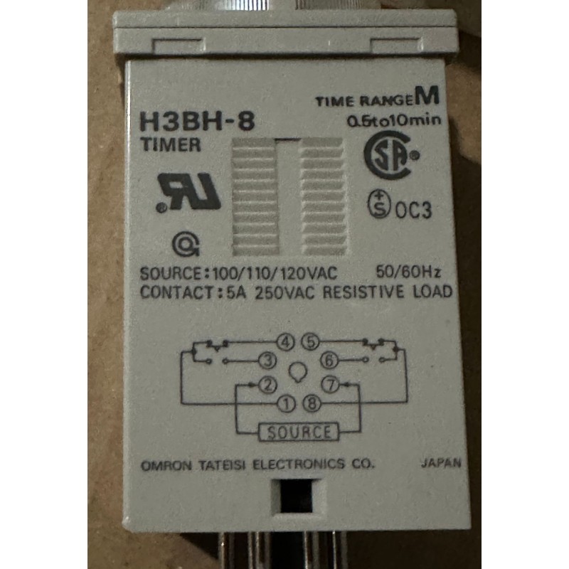 "Omron H3BH-8 Timer Relay - High-Precision, Multifunctional Model"
