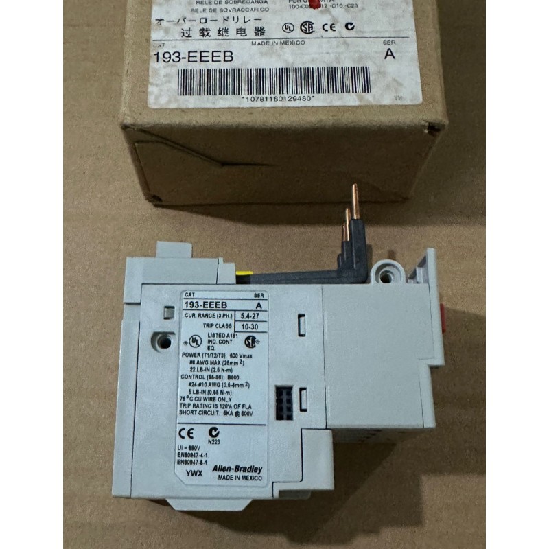 Allen-Bradley 193-EEEB Series A E1 Plus Electronic Overload Relay