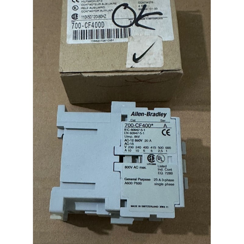 Allen-Bradley 700-CF400 Relay Panel - Reliable Control Solution