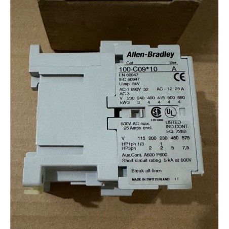 Allen-Bradley 100-C09*10 Series A 3-Phase IEC Contactor