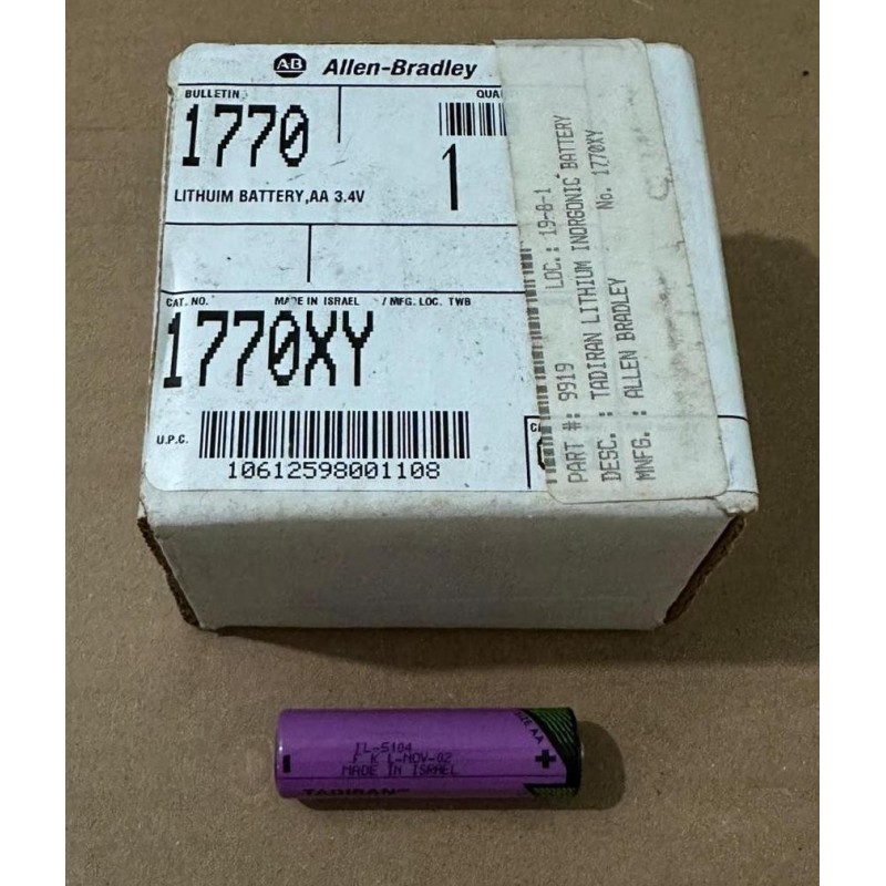 Allen-Bradley 1770-XYC 3V 1800mAh Lithium Battery for PLC-5 Processors